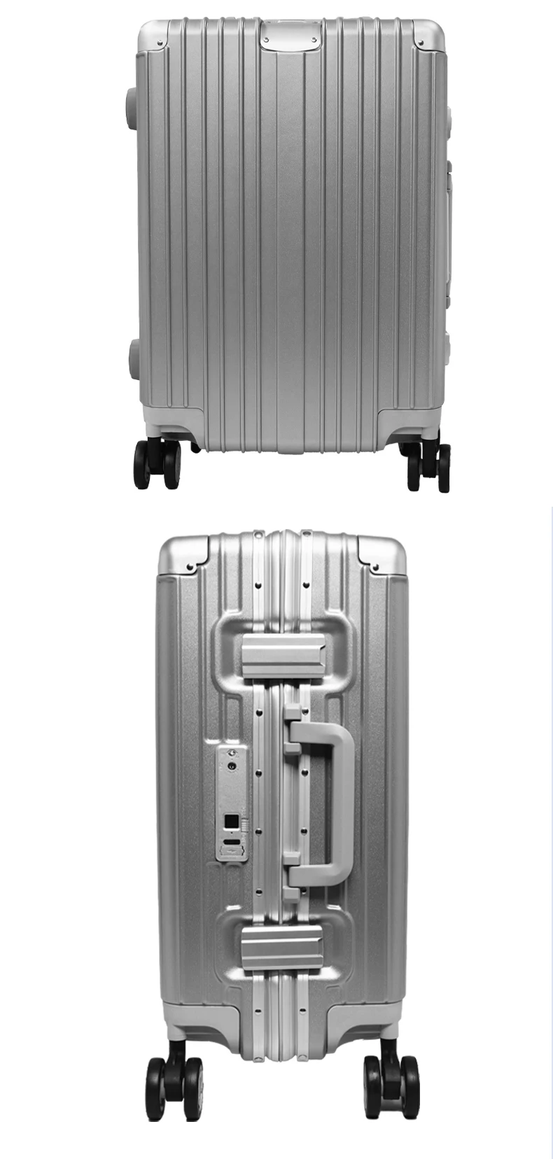 Custom Fingerprint Lock Large Travel Luggage Durable Made Stainless ...