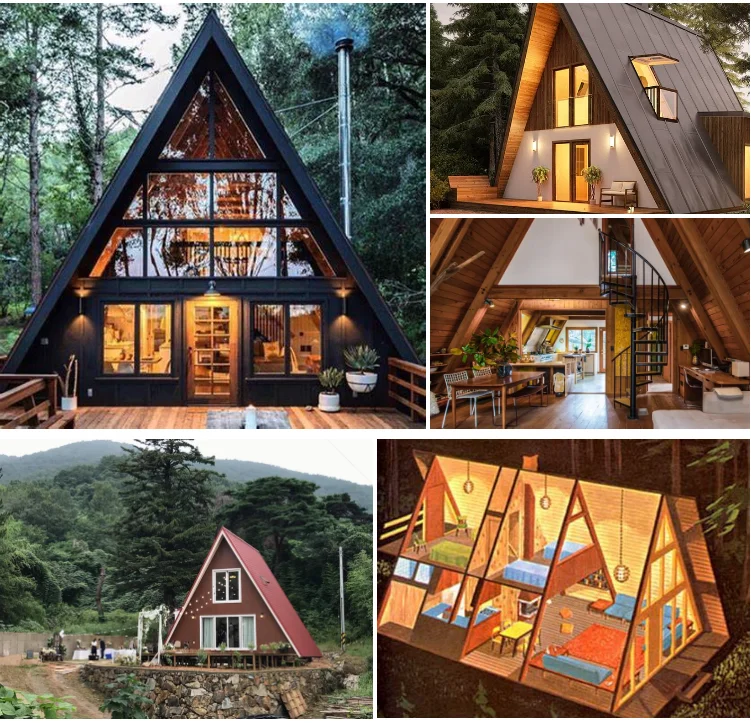 Quacent Luxury Sips A Frame Low-Rise Villa Heat-Insulated Modular Home ...