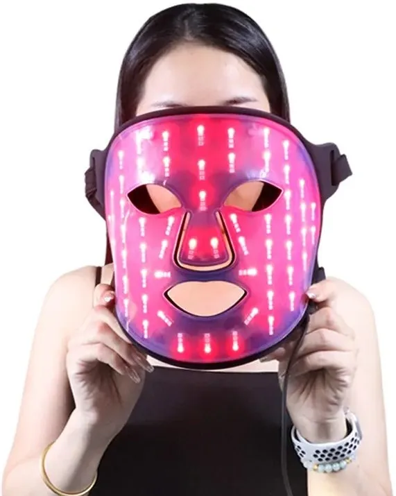 Silicone Red LED Light Therapy Facial Face Mask - 240pcs