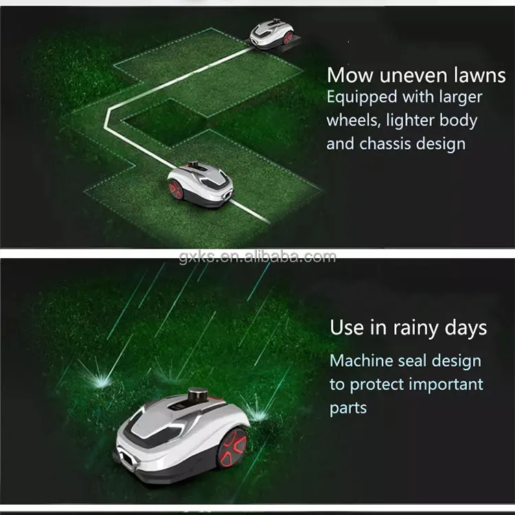 Automatic Cordless Lawnmowers Robot Grass Cutter Machine Electric ...