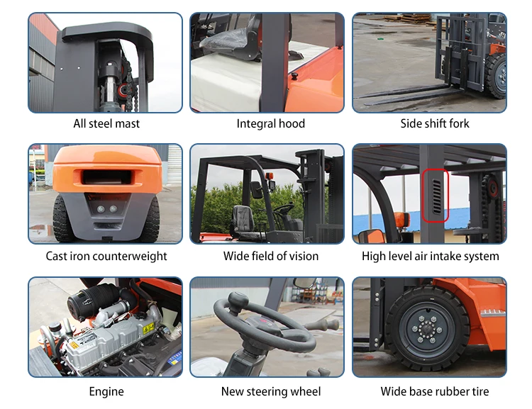 Lift Truck Forklift Cpc30 Japanese Engine Seated Diesel Fork Lifter 3 ...