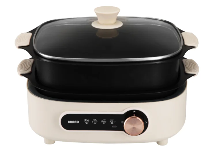 Household Electric Multi-function Cooking Pot Roasting Pans Hot Pot ...