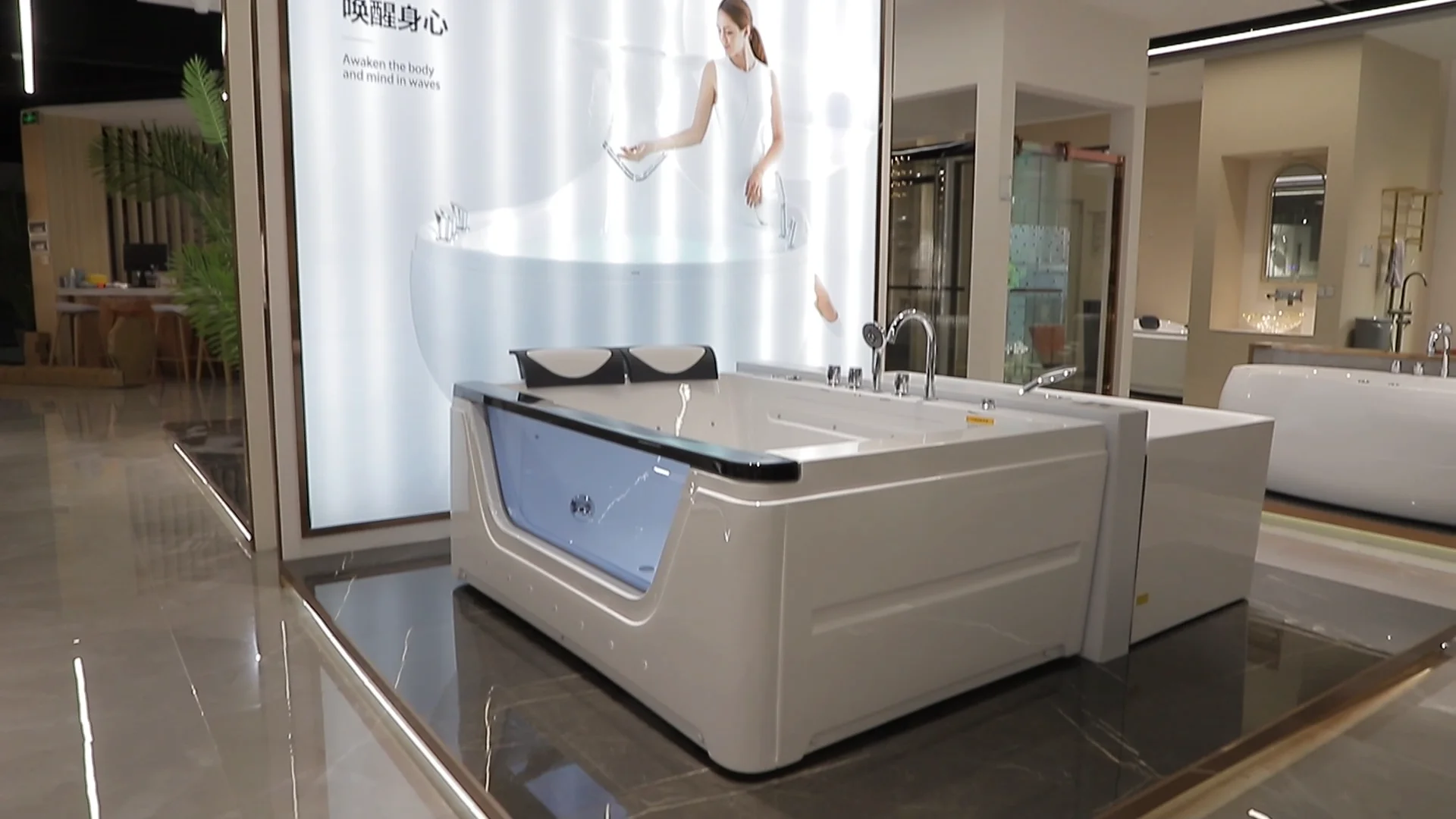 2-person Jacuzzis Two-person Whirlpool Acrylic Massage Bathtub With Three Skirts Hotel Luxury ...