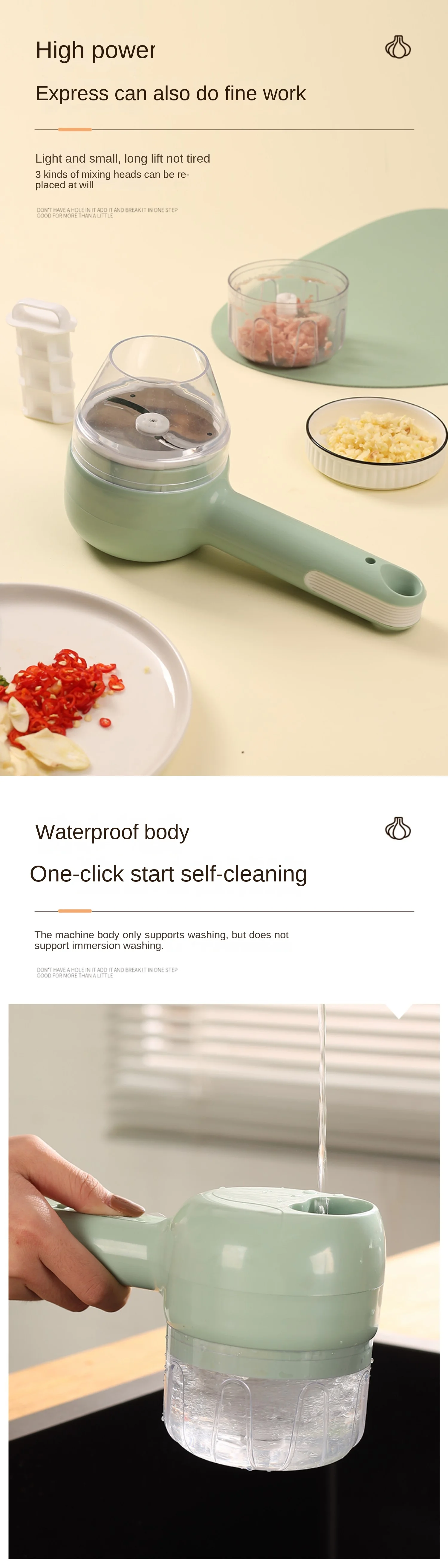 2023 Mini Portable Multifunctional Blender Wireless Waterproof Handheld ...