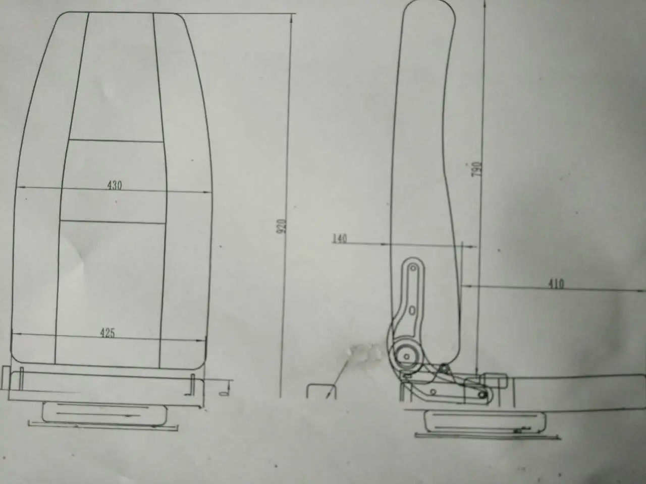 Side Rotating Seat Swivel Doctor Chair for Ambulance Car