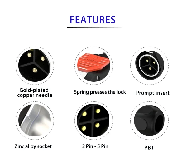 Jnicon Mj32 4 Pin Panel Mount Butt Joint Assembling Cable Plug Socket ...