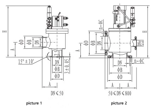 Vacuum Flapper Valve Gdq-s1000b Pneumatic Vacuum Baffle Valve With ...