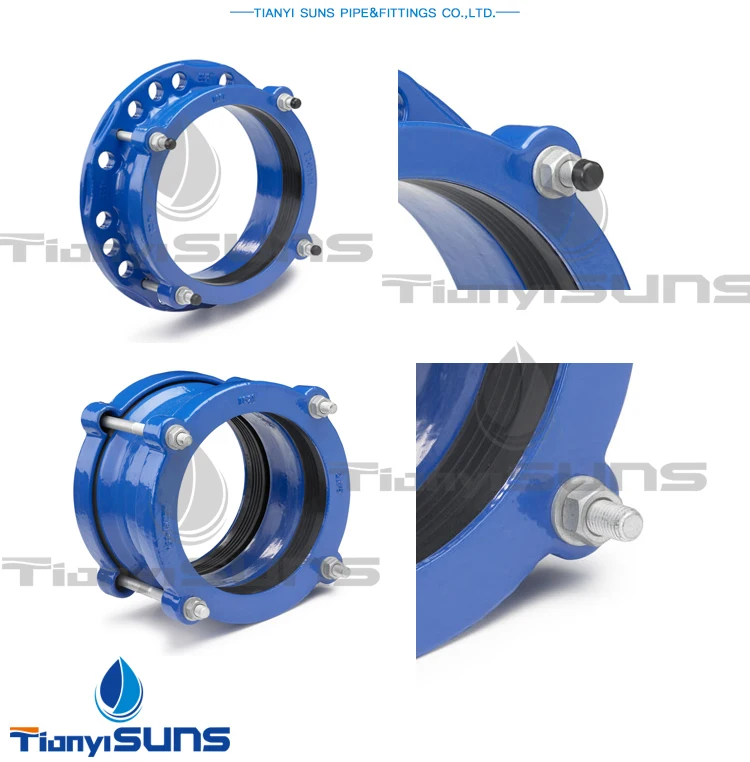 Ductile Iron Universal Coupling - Large Diameter & Epoxy Coating