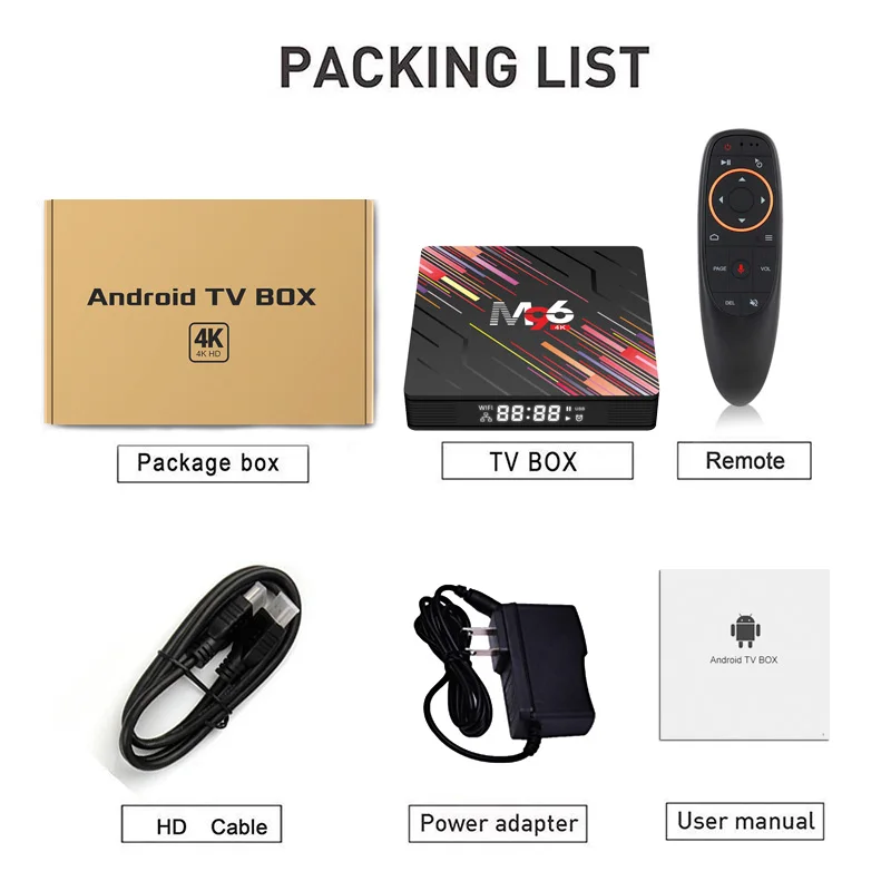 4k Android Tv Box M96 Color 4gb Ram 32gb Rom Android Box For Tv Dual ...