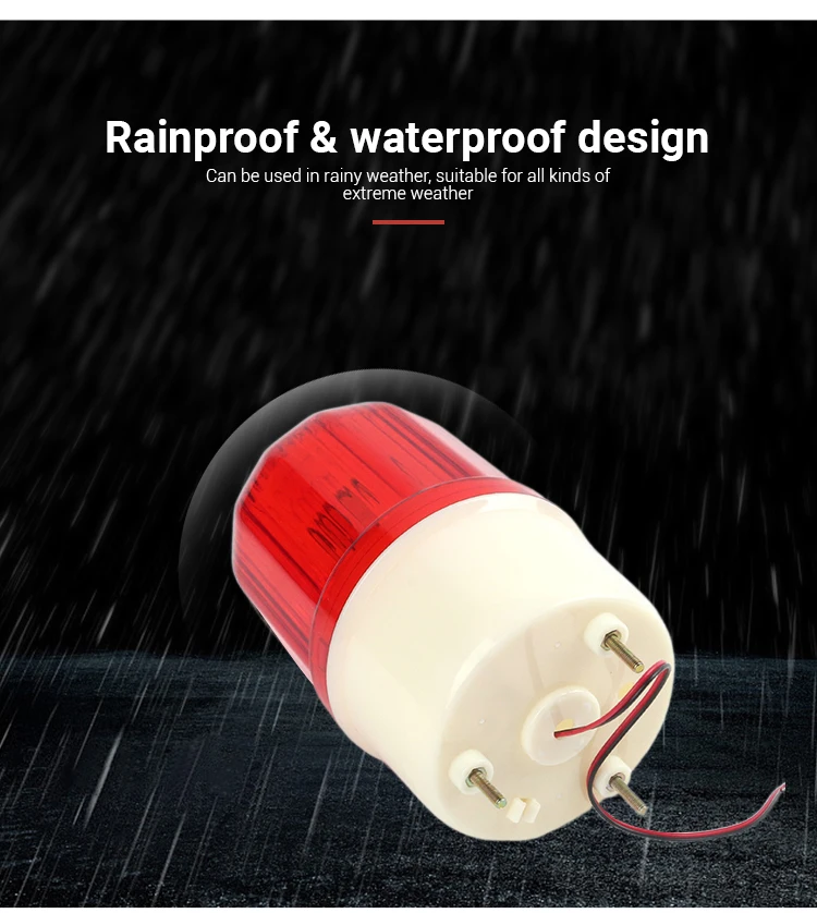 LTE-1101 Warning Light with Buzzer - High Brightness Alarm