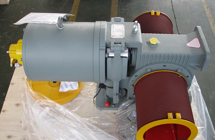 Elevator Traction Machine Drum Motor - GT120WL 800KG Capacity VVVF Control