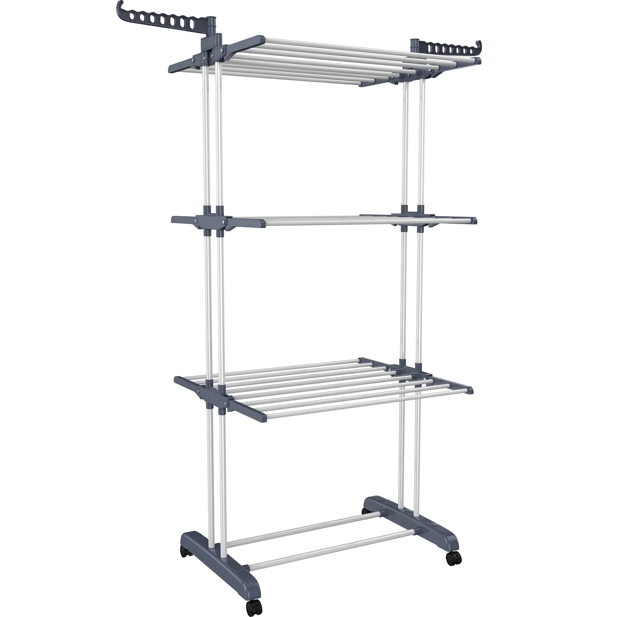 4 Tier Clothes Rack with Wheels - Heavy Duty Drying Solution