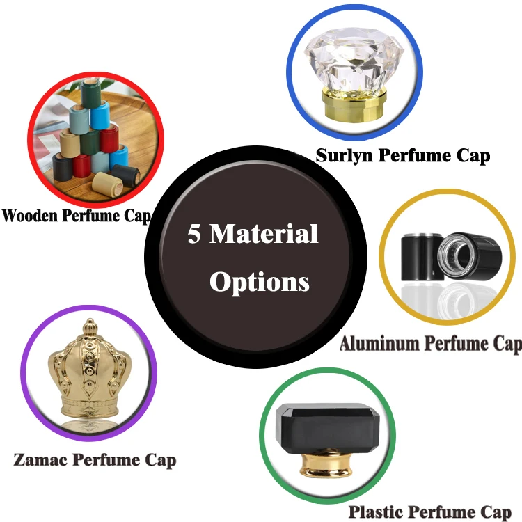 Luxury Perfume Bottle Caps - Metal Parfum Cap Lid Zamac