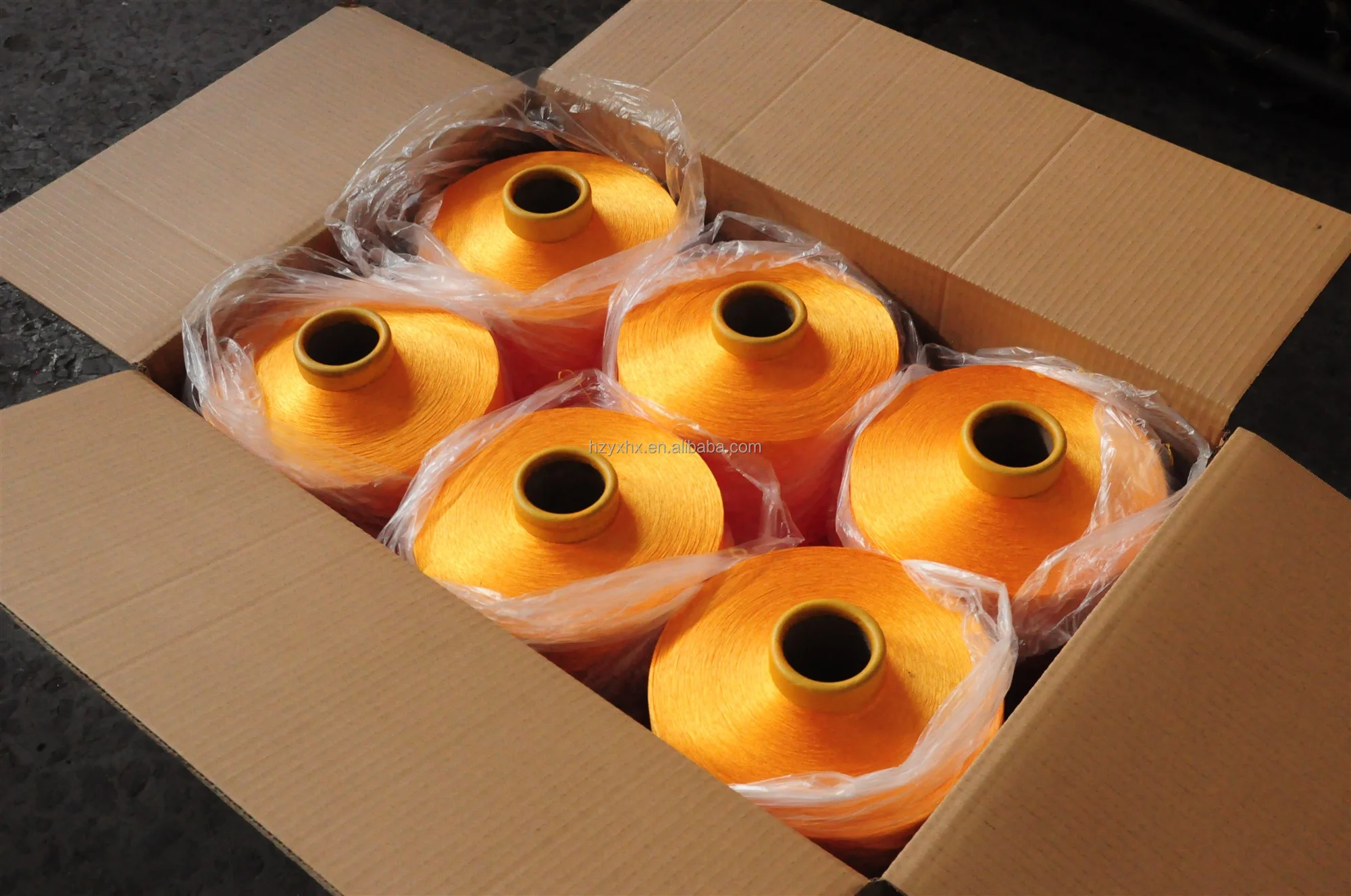 20s 100% Polyester High Quality Thread Full Dull Dty Raw White Cotton ...