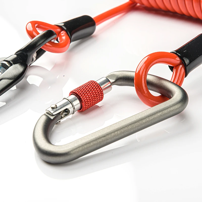 Multifunctional Retractable Pu Galvanized Steel Wire Lanyard With ...