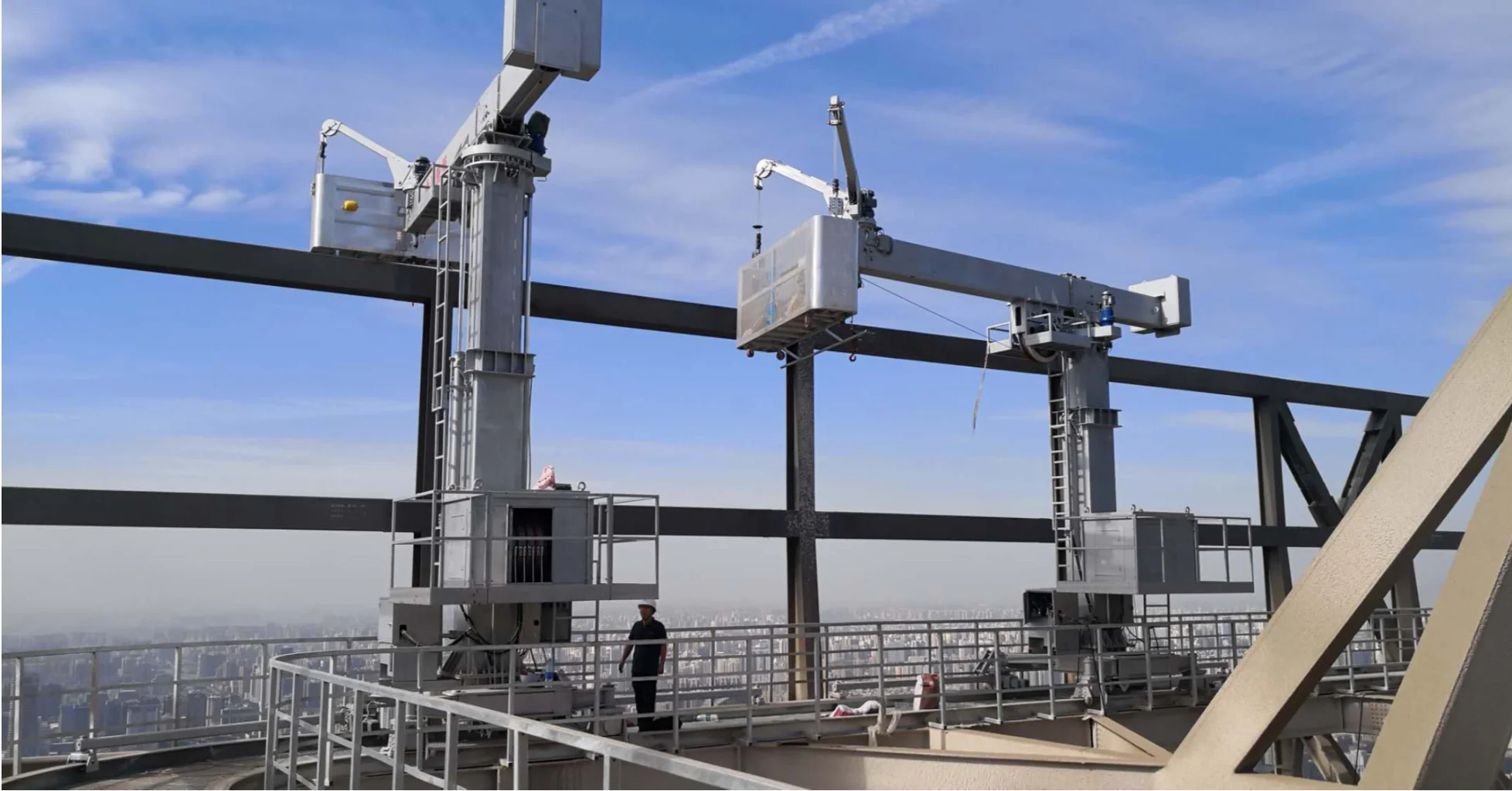 Linyiqueen Trackless Bmu For Facade Maintenance Machine Window Cleaning ...