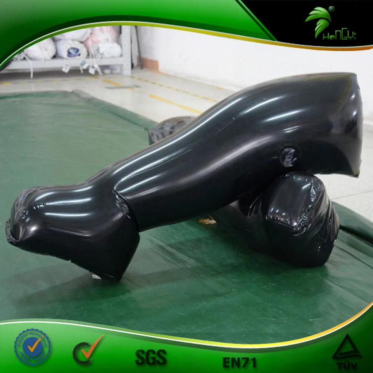 Inflatable Custom Shiny TPU Thigh Boots - Perfect for Events