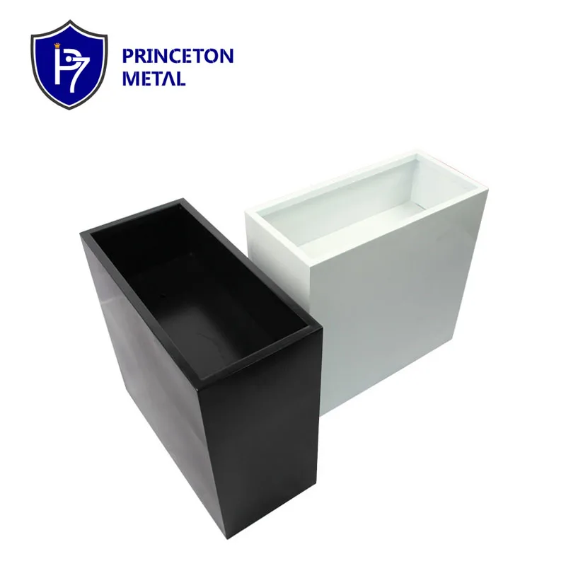 Low Profile Modern Metal Aluminum Planter Box - Durable & Stylish