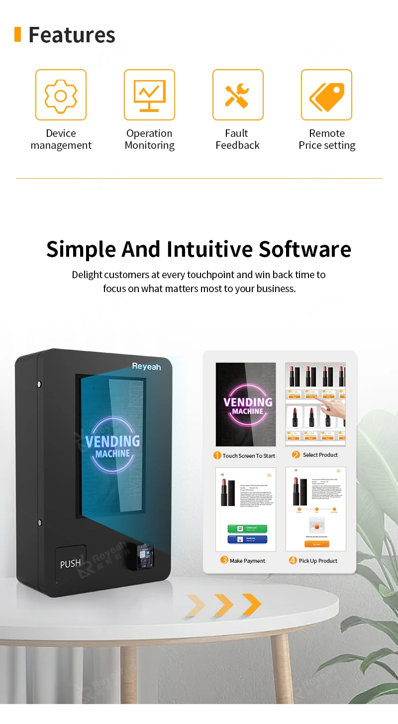 Tabletop Small Vending Machine Mini Vending Machine With LED Light and ...