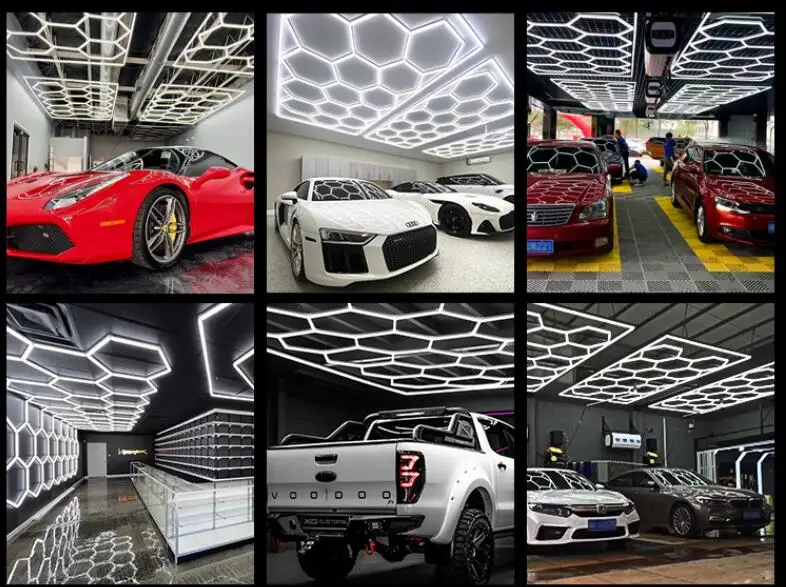 8*16FT Deformable Honeycomb Auto Car Detailing Lights Workshop ...