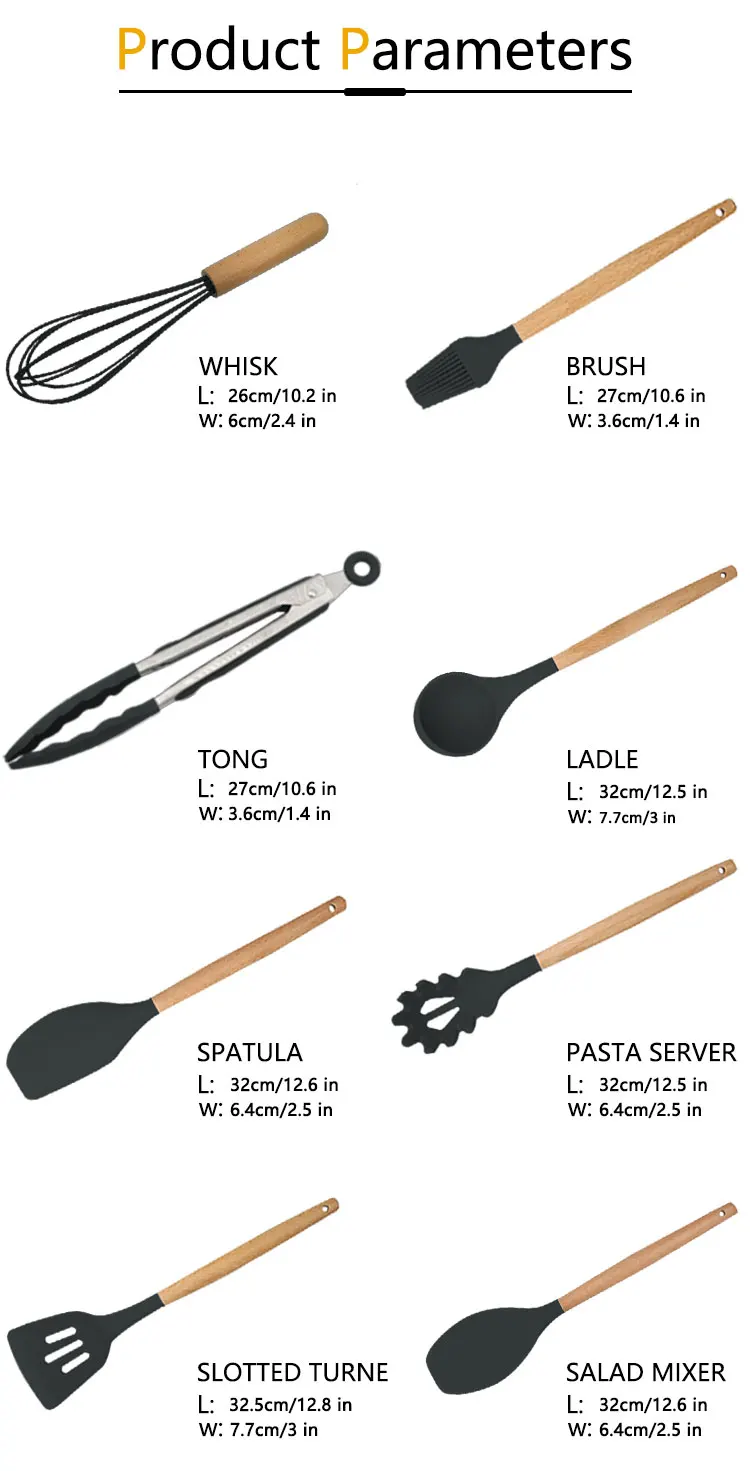 Kitchen Utensil Set 38 Piece Cooking Utensils Made Of Heat Resistant ...