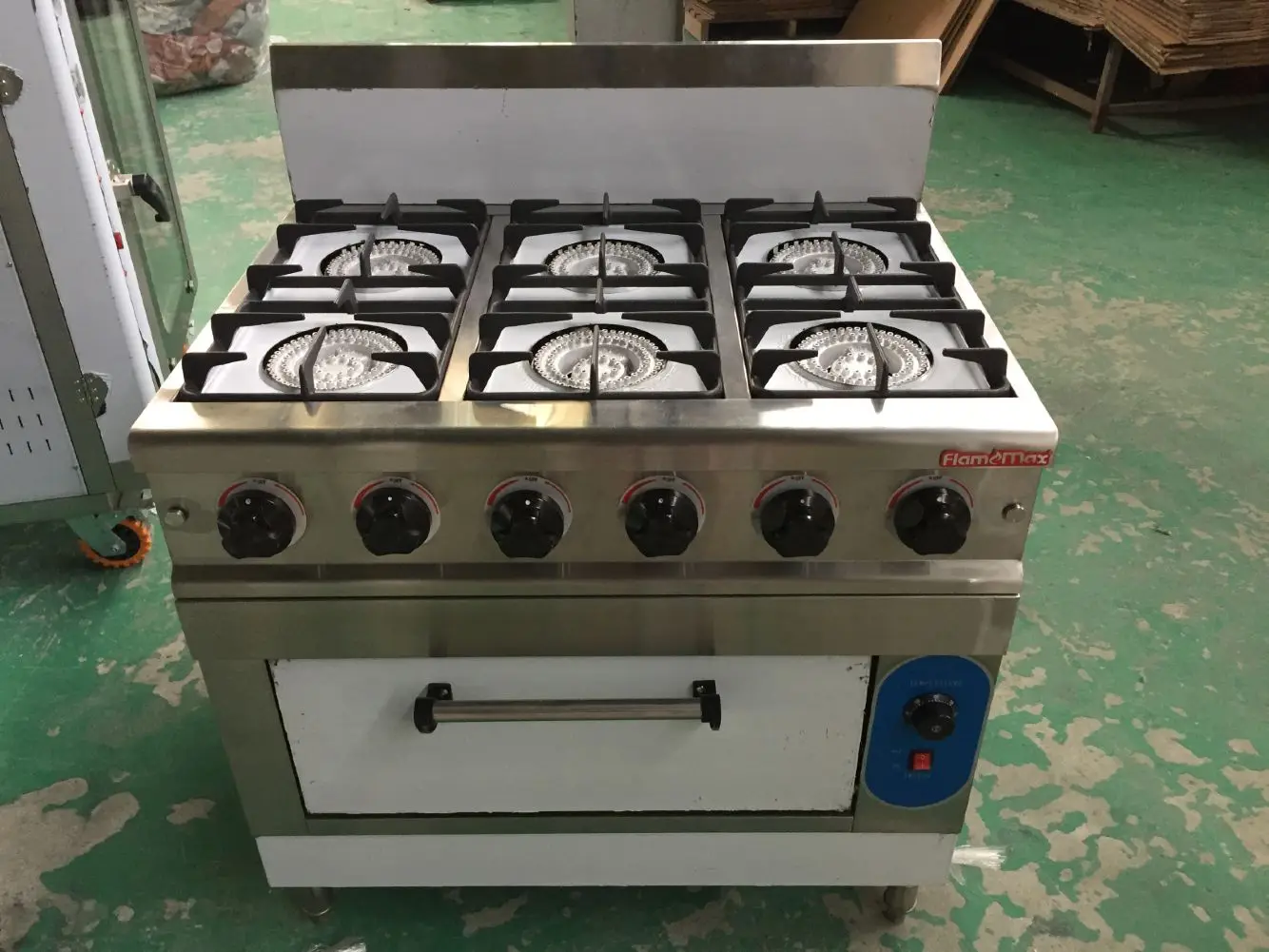 Flamemax 6 Burner Commercial Cooking Equipment - Gas Range