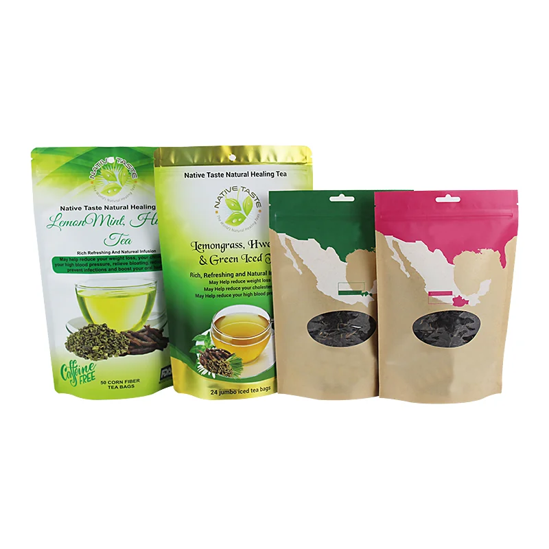Custom Printing Paper Fancy Design Mini Empty Tea Bags With Ziplock And ...