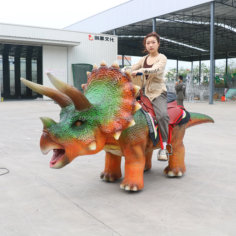 amusement park products playground outdoor Ride on Dinosaurs Chinese ...