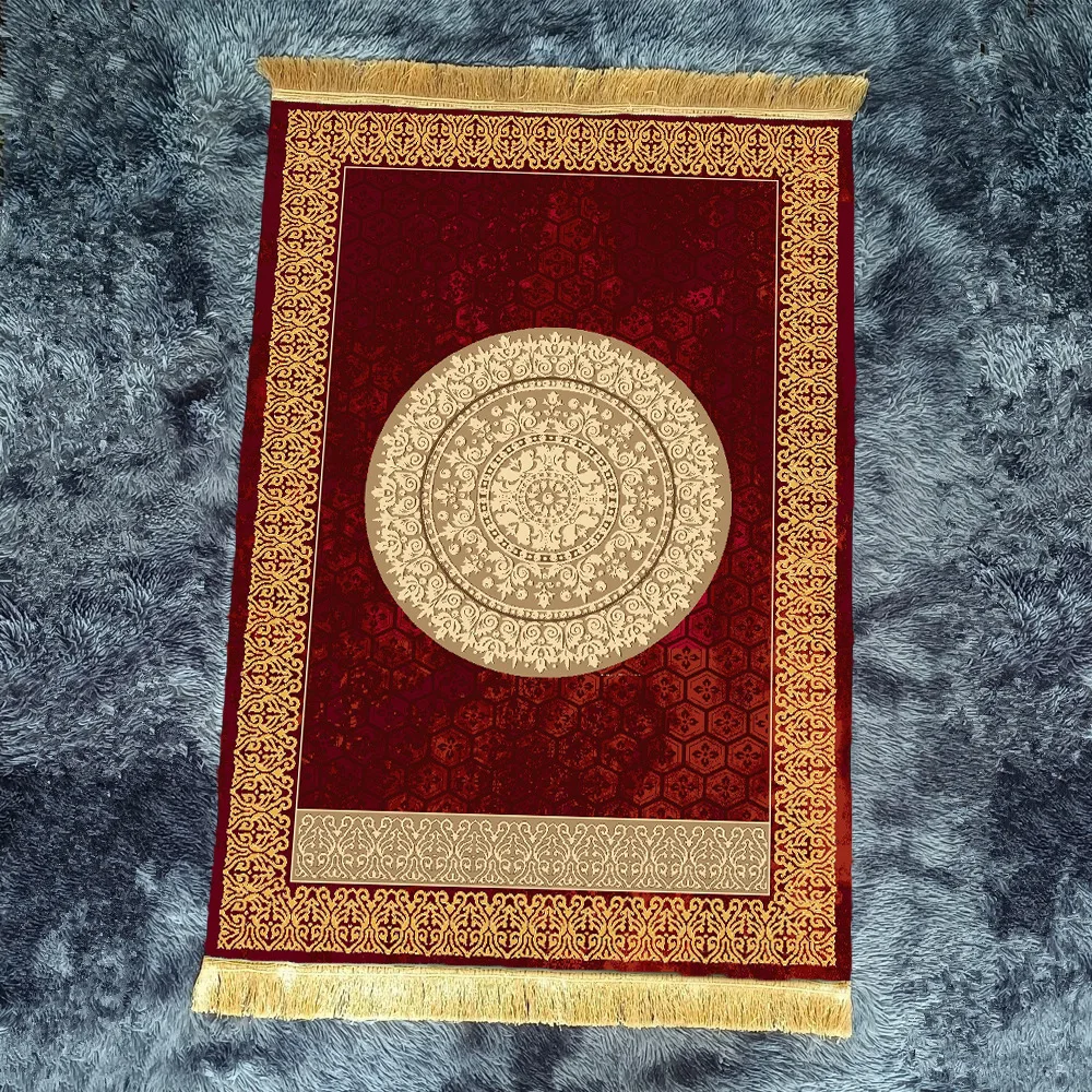 Muslim Prayer Rug-Islamic Turkish Velvet Rugs-Great Ramadan Gifts ...