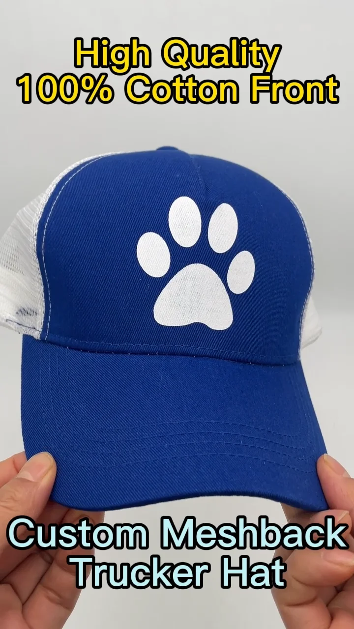 Wholesale Dog Paw Print Gifts Adjustable Baseball Caps Custom Logo ...
