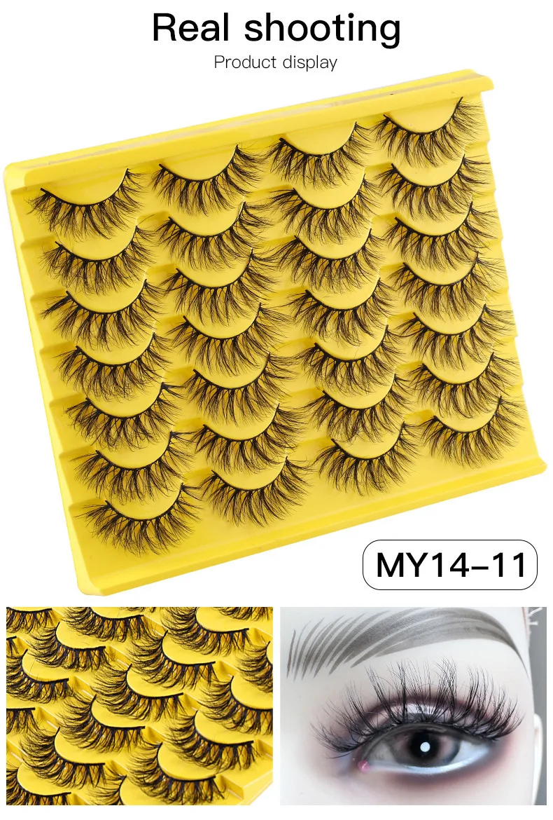 Own Brand 3d Human Hair Lashes Wholesale Human Hair False Natural ...