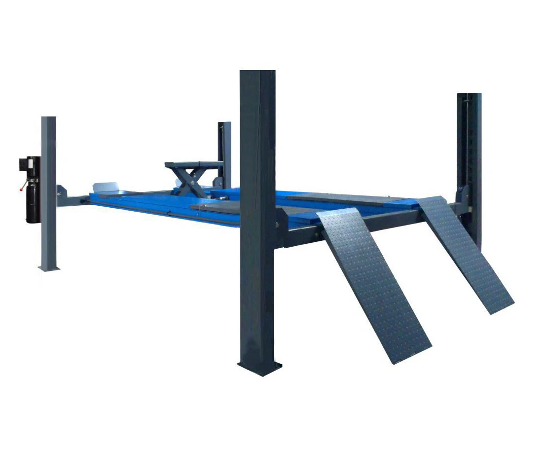 Portable Hydraulic 4 Post Car Lift For Packing - Buy 4 Post Car Lift ...