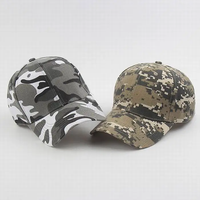 Cotton Camouflage Baseball Hat Men's Training Hat Curved Eaves ...