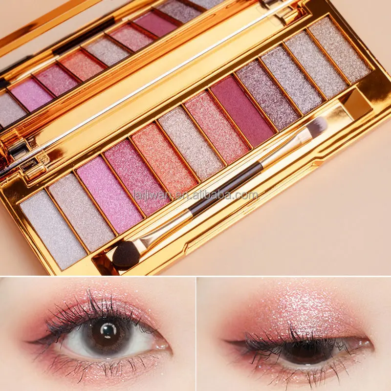 12 Color Flash Eyeshadow Palette Private Label Eye Shadow Pallet Makeup ...