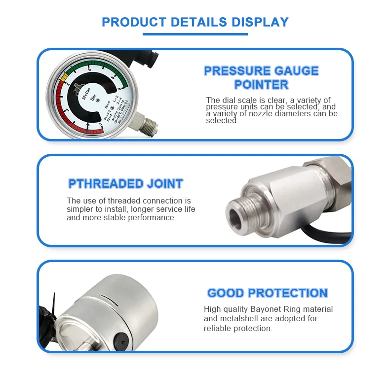 Sf6 Gas Density Gauge Measuring Instrument Stainless Steel 60MM Sf6 ...