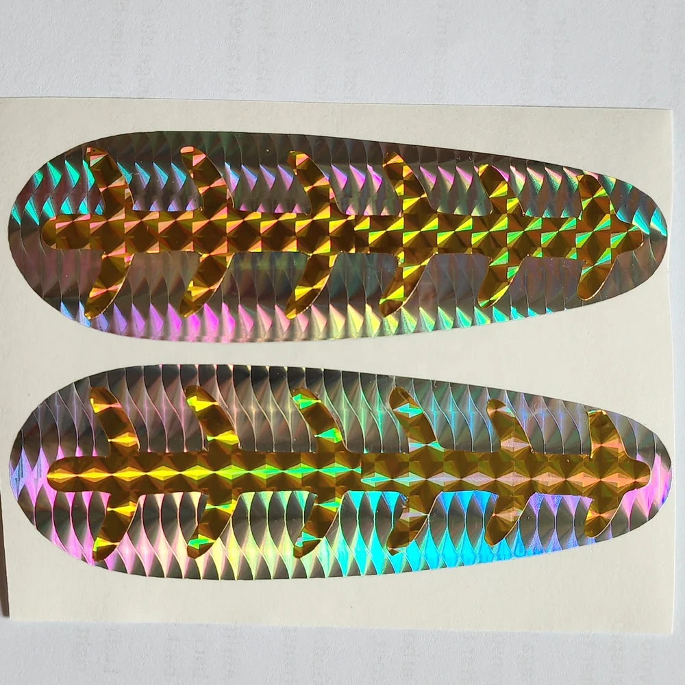 HOLOGRAPHIC FISHING LURE TAPE FLASHER PRISM 6 COLORS Sling Fishing ...
