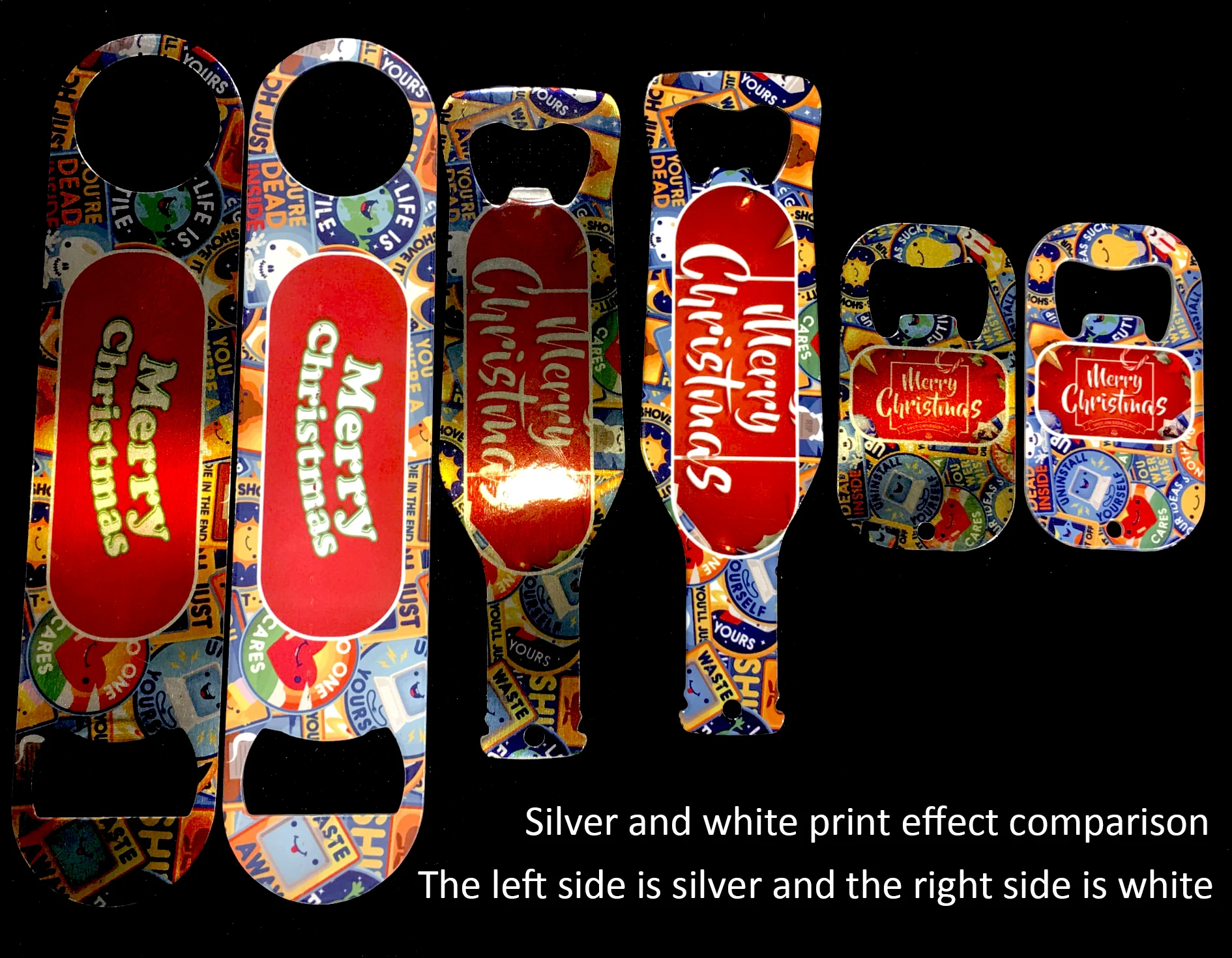 Customized Cast Iron Photo Bar Metal Sublimation Beer Bottle Opener
