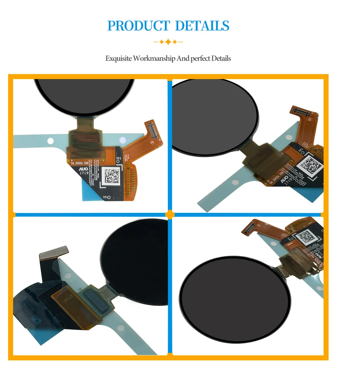 1.2" 390*390 Amoled Circular Screen Display MIPI Interface ...