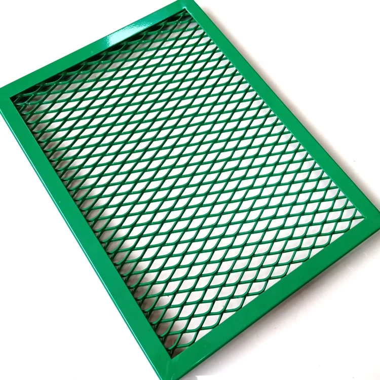 Durable Powder Coated Expanded Metal Mesh Display Racks