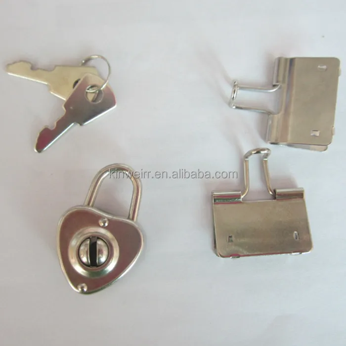 Wholesale Metal Diary Book Latch Clasp Set With Padlock For Diary Book ...