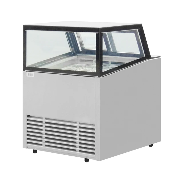 Commercial Stainless Steel Ice Cream Display Showcase Freezer - Buy Ice ...