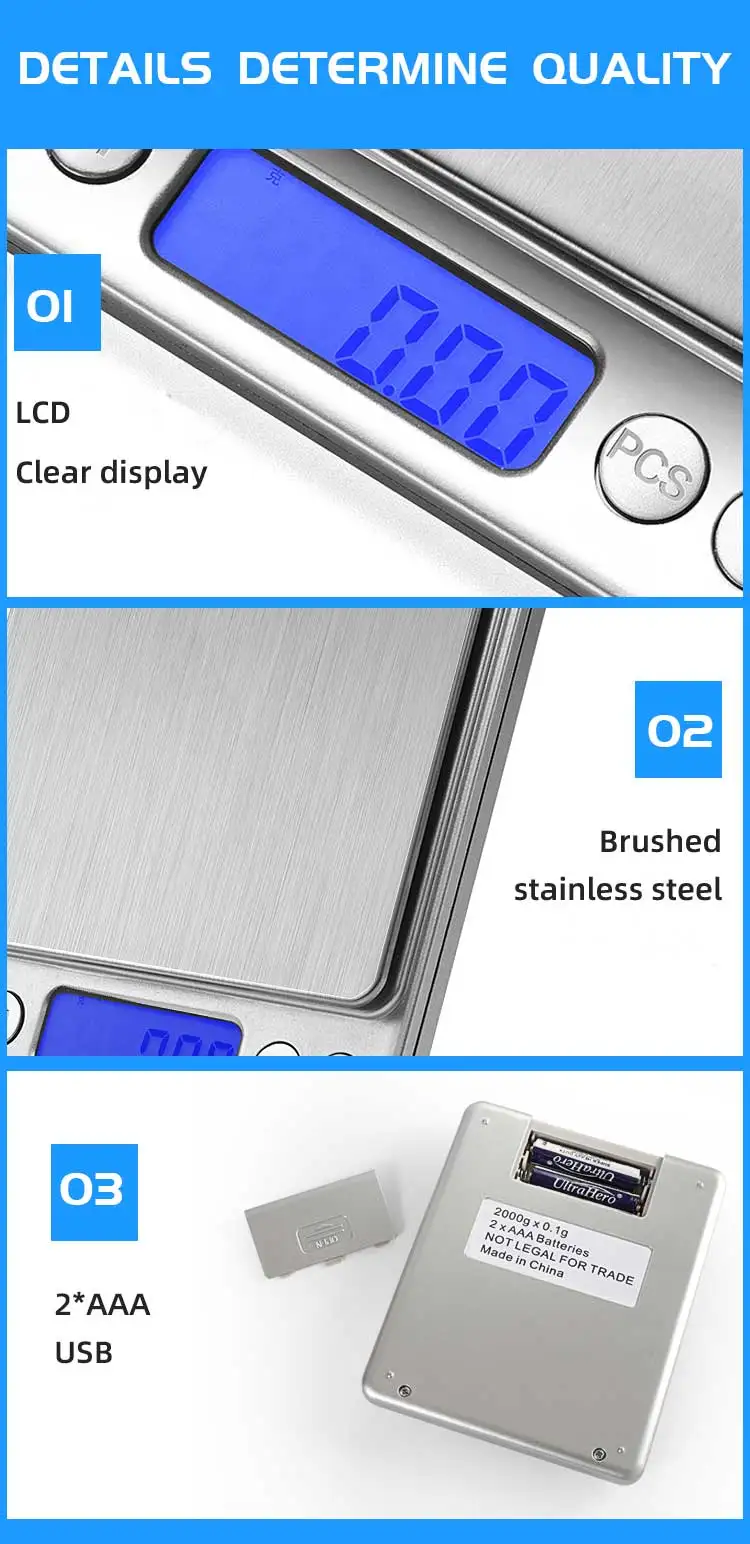 Digital Jewelry Weighing Scales 0.001g 0.01g Electrical 8028 20g - Buy ...