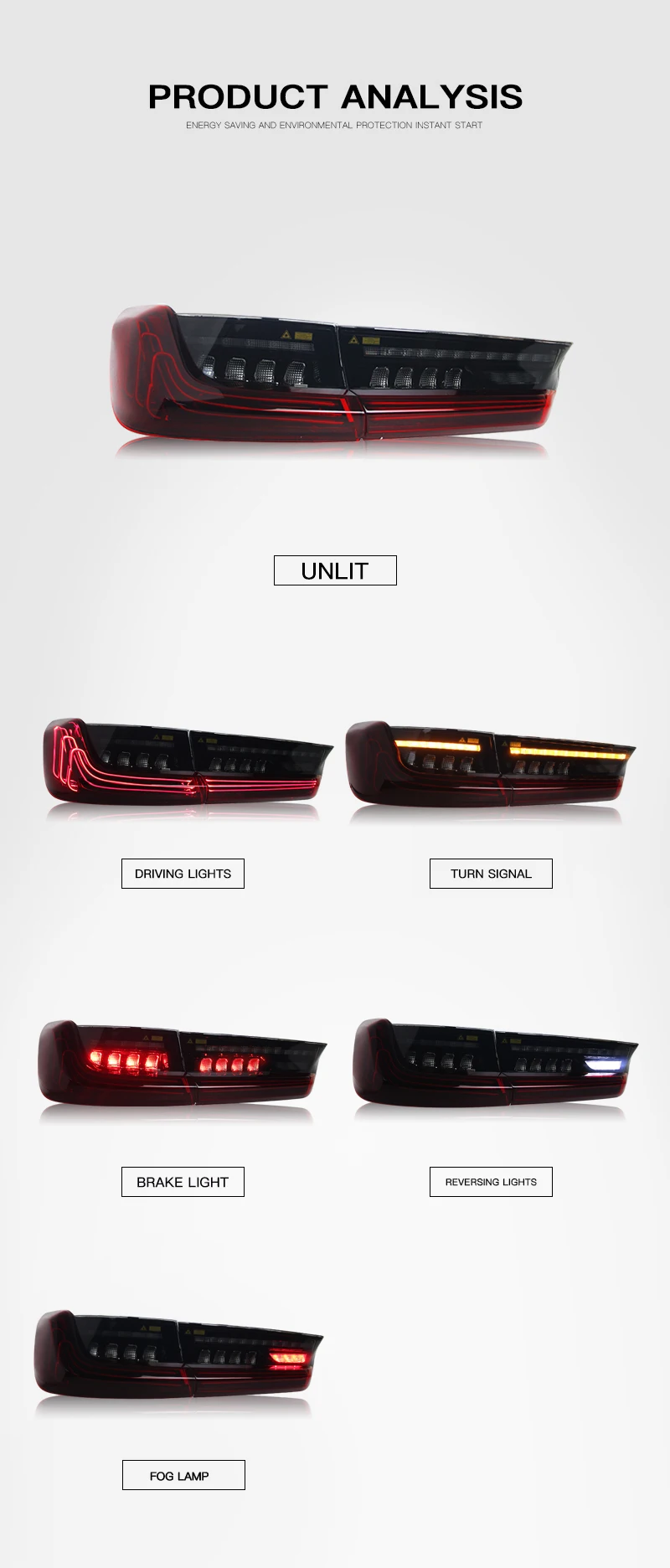For Bmw 3series M3 G20 G80 Csl Laser Tail Lights Dynamic Animation ...