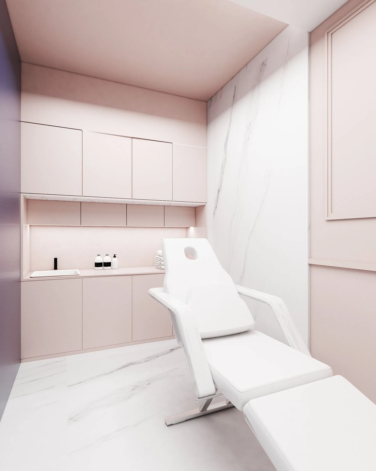 Luxury Spa Display Case - Beauty Store Design Medical Spa Shelving