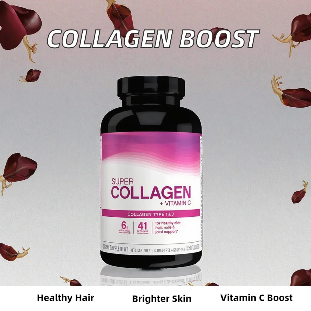 Private Label Super Collagen Peptides with Vitamin C Biotin Collagen ...