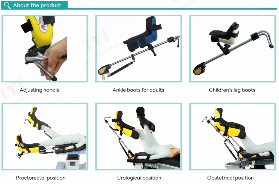 Hochey Gynecology Operating Table Lithotomy Stirrups Leg Holder For ...