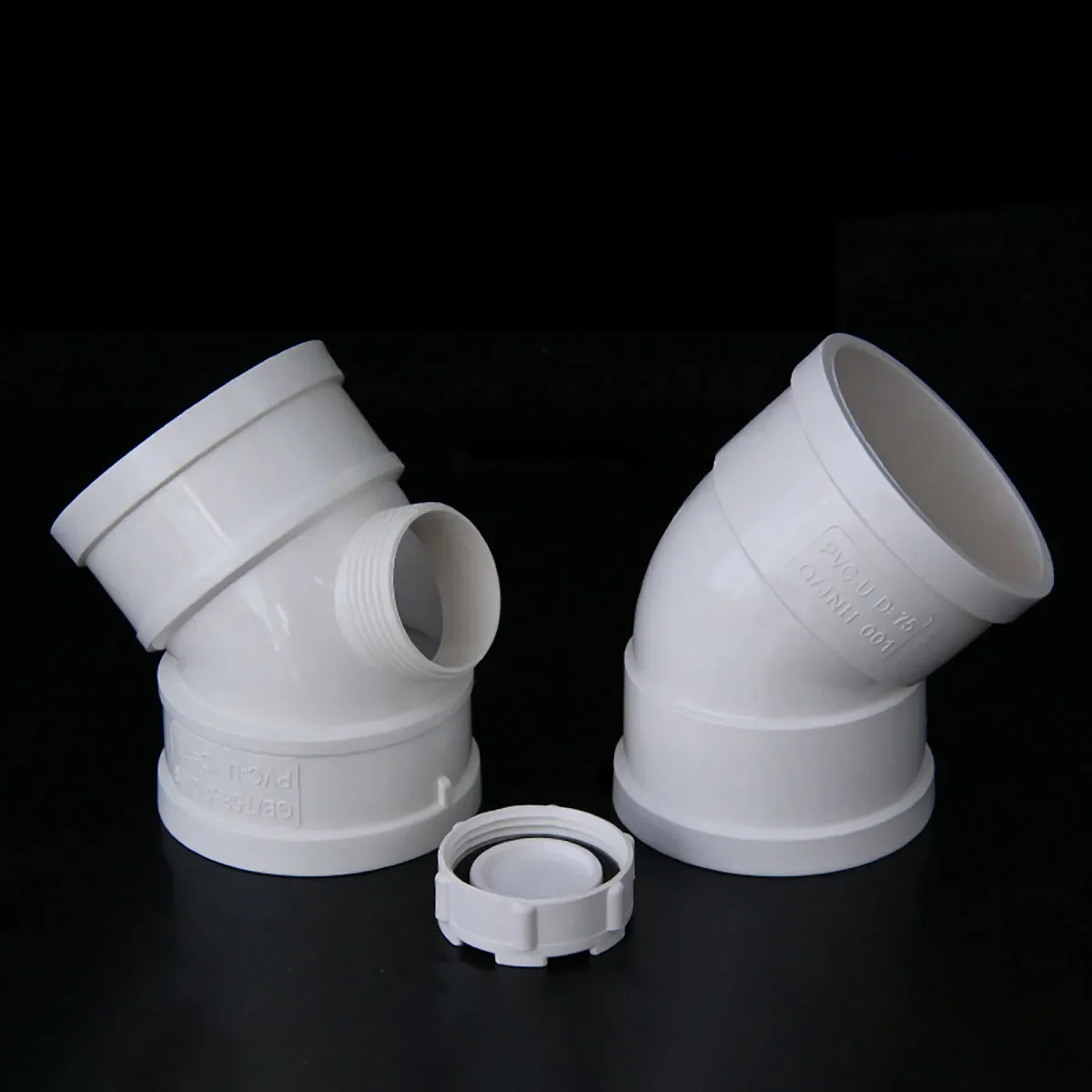 Plumbing Drainage Pipe Fittings Drain Waste Vent Plastic Door Elbow ...