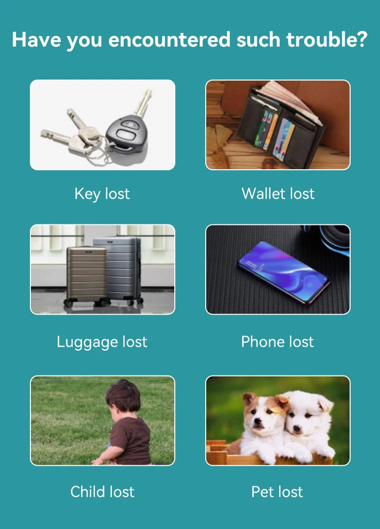 Smallest Smart BLE Key Finder Tracker Anti Lost Alarm