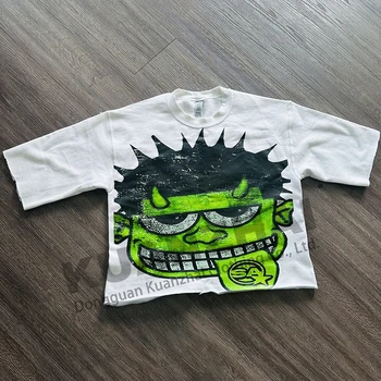 Custom Manufacturer High Quality Man Streetwear Oversized Cropped Boxy ...