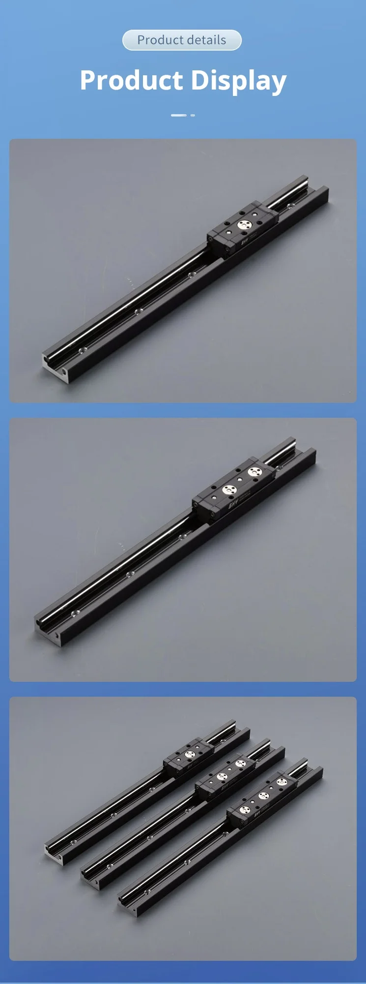 External Dual Axis Linear Slide Hardware Accessories High Precision ...